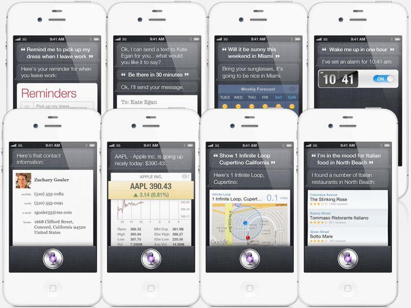 Siri voice assistant technology distinguishes iPhone 4S